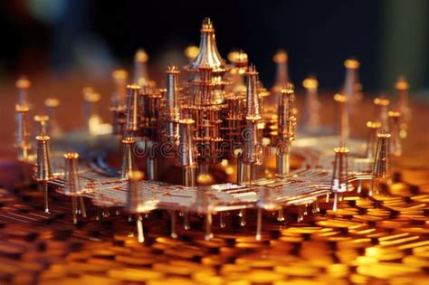 Self Assembling Nanostructures In Progress Stock Illustration Illustration Of Chemistry