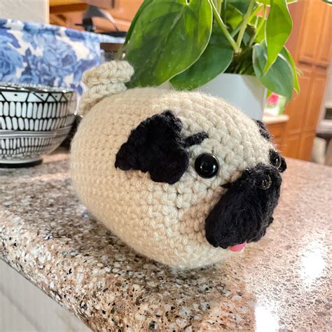 Zoey The Pug Loaf Amigurumi Crochet Pattern Low Sew Etsy