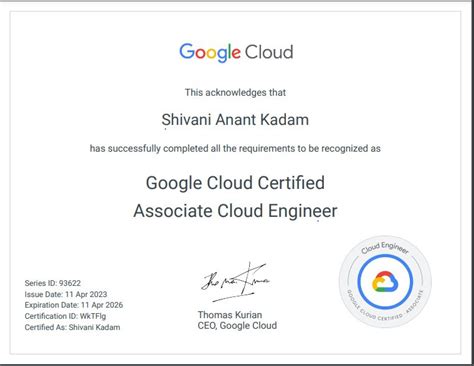 Shivani Kadam On Linkedin Cloudengineer Tcs Associatecloudengineer