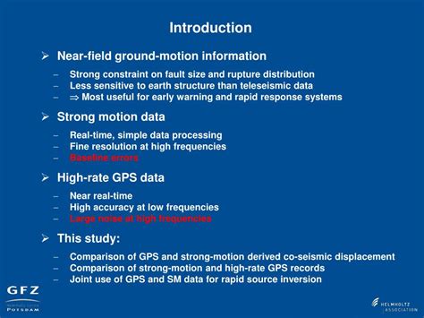 Ppt Rapid Source Inversion Using Gps And Strong Motion Data Powerpoint Presentation Id 3103780