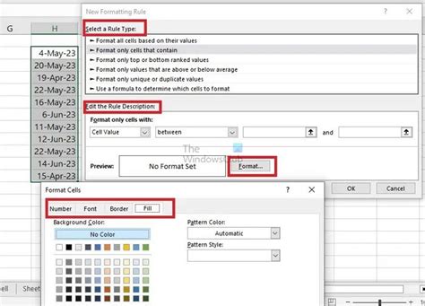 How To Set Up Conditional Formatting In Excel For Dates