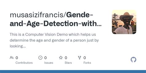Github Musasizifrancisgende And Age Detection With Python And Opencv
