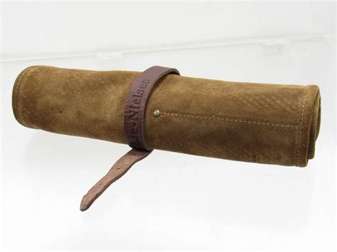 Mint Lie Nielsen 7 Tool Leather Chisel Roll Michael Rouillard Antique Tools