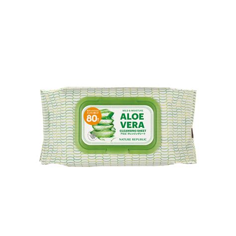 Nature Republic マイルド＆モイスチャーアロエクレンジングシート タイトルです。（例：アクセサリ・アパレルの卸・仕入れならbカート