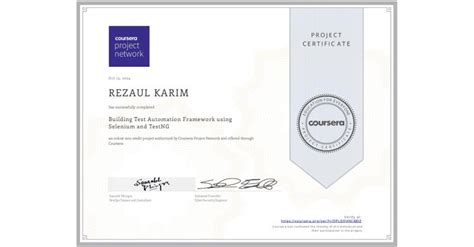 Rezaul Karim On Linkedin Completion Certificate For Building Test
