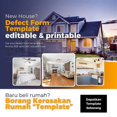 Defect House Form Template Memastikan Kualiti Dan Kepuasan Shopee