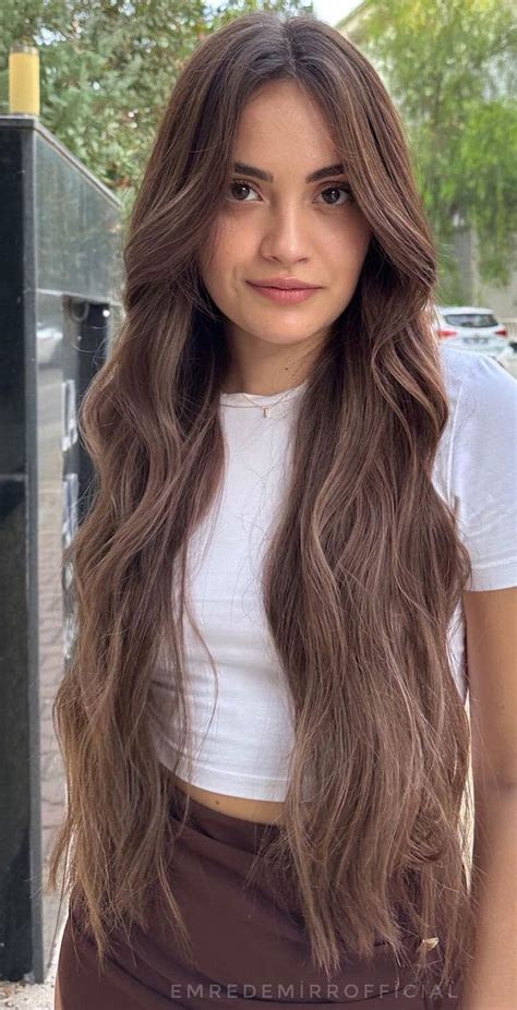 70 Trendy Hair Colour Ideas And Hairstyles Cocoa Powder Long Locks
