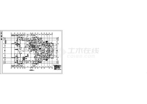 深圳市某现代小区2500平米3层框架结构社区中心建筑设计cad图纸住宅小区土木在线