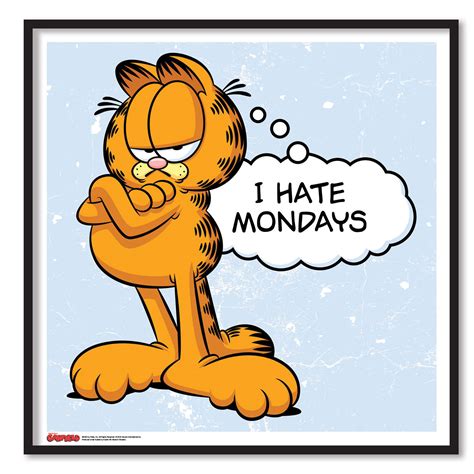 I Hate Mondays Cat Poster