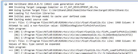 Error Whilst Compiling Simulink Model For Veristand Ni Community