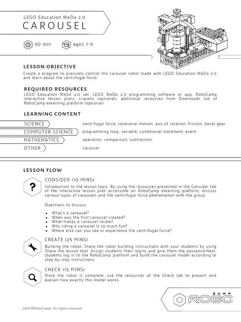 Carousel Wedo2 Scratch Lesson Plan Pdf Educational Technology