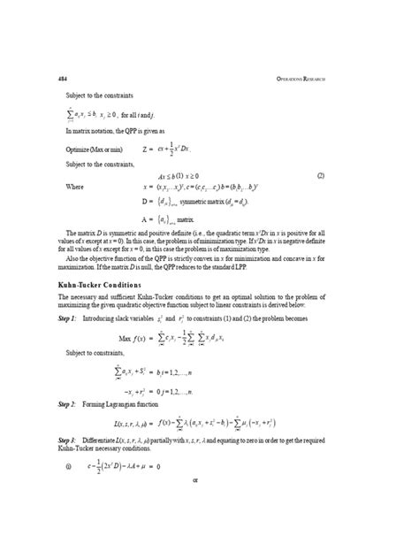 wolfe method pdf mathematical optimization linear programming