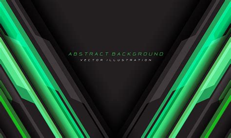 삼각형 빈 공간과 텍스트 디자인 현대 미래 배경 벡터 일러스트와 추상 녹색 회색 회색 사이버 기하학적 라인 0명에 대한 스톡 벡터 아트 및 기타 이미지 Istock