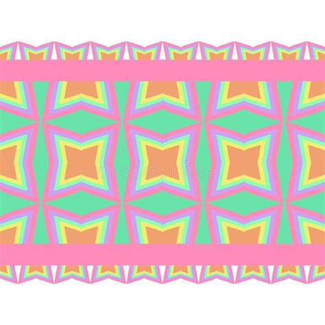 Hand Drawn Digital Abstract Beautiful Seamless Pastel Multicolored Pattern Design Stock
