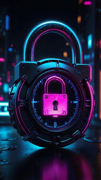 Cyber Security Padlock Symbolizes The Protection And Safeguarding Premium Ai Generated Image