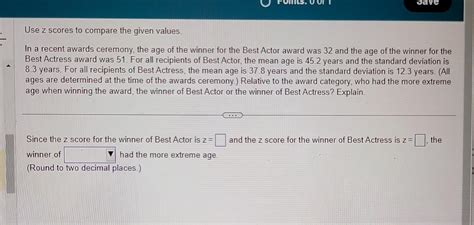 Solved Use Z Scores To Compare The Given Values In A Recent