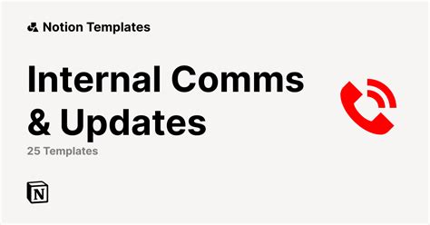 Best Internal Comms Updates Templates From Notion Notion Marketplace