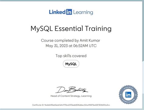 Amit Chaudhary On Linkedin Mysql