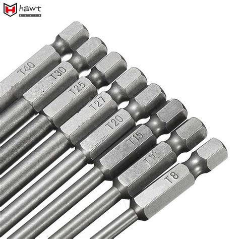8 Pcs Torx Hex Screwdriver Bit Set 150mm Security Magnetic Head Tools