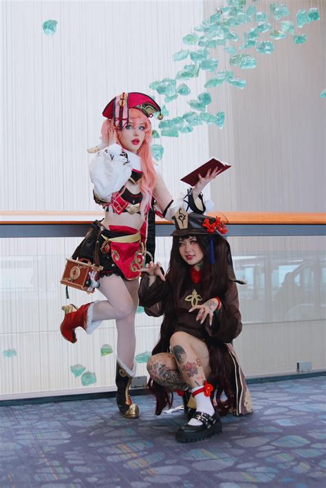 Our Yanfei And Hutao Cosplay Rgenshinimpact