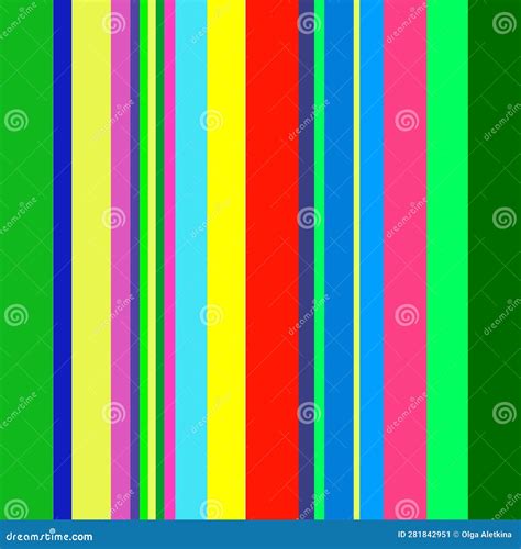 Colorful Vector Vertical Stripes Pattern Simple Seamless Texture With Thin And Thick Straight