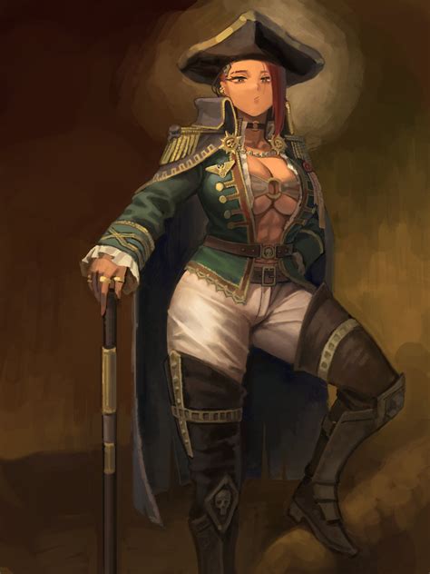 Soldat Dndosld Original Warhammer K Absurdres Highres Girl Abs Belt Boots