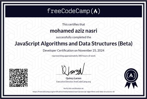 Excited To Share That Ive Officially Earned My Javascript Certification From Freecodecamp This