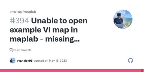 Unable To Open Example Vi Map In Maplab Missing Vimapvimap