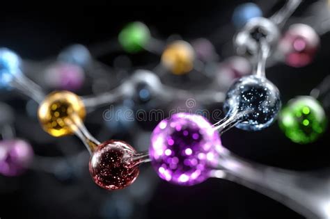 Colorful Molecular Structure Showcasing The Complexity Of Chemical