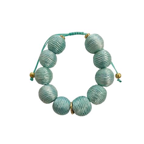 Turquoise Raffia Bracelet Evipsara
