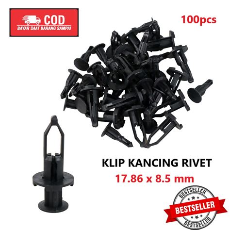 Jual Baut Rivet Universal Klip Kancing Plastic Car Buckle Rivet 1786