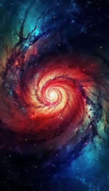 Colorful Spiral Galaxy