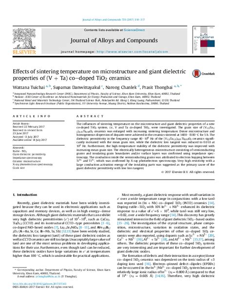 Pdf Effects Of Sintering Temperature On Microstructure Initial Permeability And Electric
