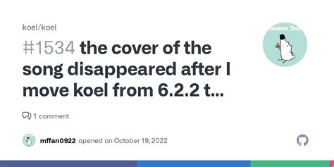 the cover of the song disappeared after i move koel from 6 2 2 to 6 3 0