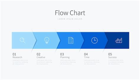 Premium Vector Flow Chart Infographic Design