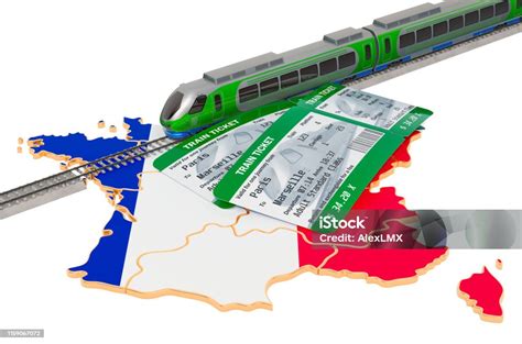 프랑스 개념에서 기차 여행 흰색 배경에서 격리된 3d 렌더링 3차원 형태에 대한 스톡 사진 및 기타 이미지 3차원 형태 개념 개념과 주제 Istock
