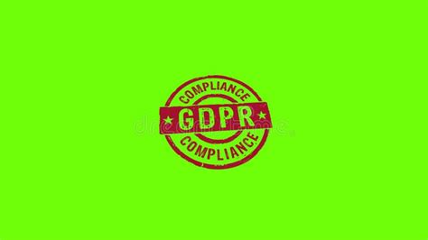 Gdpr Compliance Stamp And Stamping Isolated Animation Stock Footage Video Of Alpha Wooden