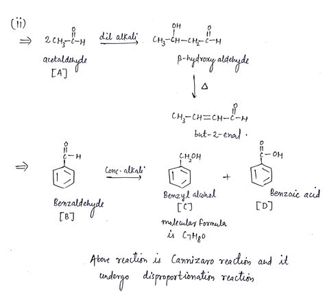 [solved] Q 1 An Unknown Aldehyde A] On Reacting With Alkali Gives Course Hero