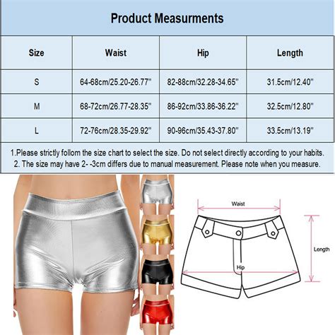 Ediodpoh Womens High Waisted Metallic Booty Shorts Rave Bottoms For Dancing Hot Pants Clubwear