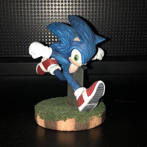 My Friend Made This Sonic Movie Inspired Amiibo For My Other Friends U Silverneon467 Birthday