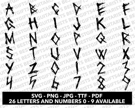 Horror Scary Font Svg Horror Font For Cricut Horror Font Svg Png  Ttf Pdf Horror Font