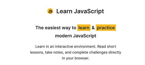 Learn Javascript 線上 Javascript 教學資源，利用線上即時操作帶你從基礎認識 Javascript 網路資源