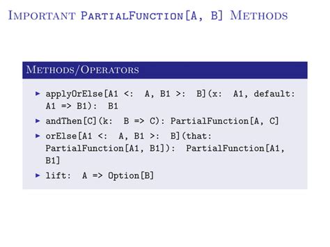 Partial Functions In Scala Ppt