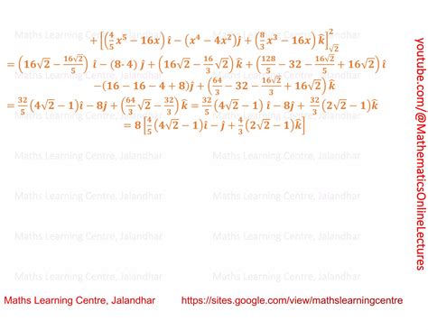 Advanced Mathematics Vector Calculus Integral Calculus Line Integral Surface And Volume