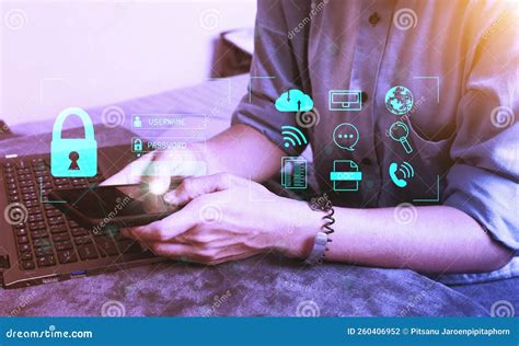 Cybersecurity Concept Global Network Security Technology Protect Personal Information