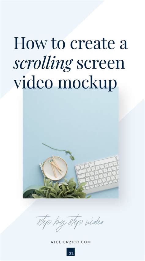 How To Create A Scrolling Video Mockup In Photoshop Atelier21 Co