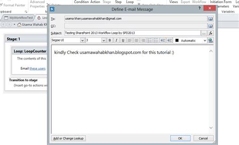 Usama Wahab Khan Create Sharepoint 2013 Workflow Loop By Using
