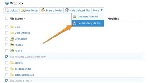 How To Permanently Delete Old Files From Dropbox