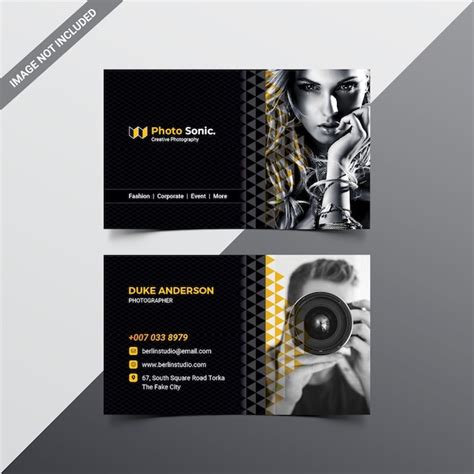 Business Card Photographer Psd High Quality Free Psd Templates For