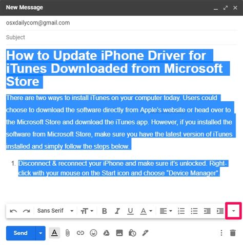 How To Remove Formatting From Gmail Compositions